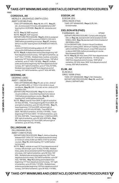 L4 TAKE-OFF MINIMUMS AND