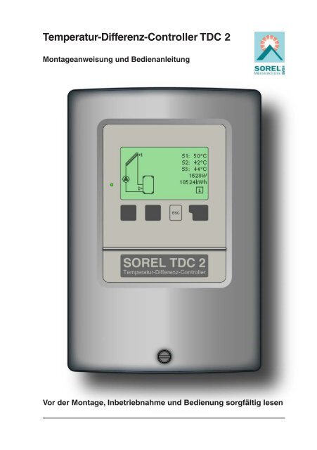 Temperatur-Differenz-Controller TDC 2 - Sorel