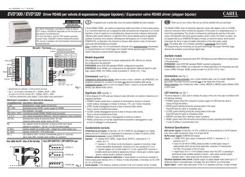 EVD*300 / EVD*320 Driver RS485 per valvola di espansione ...