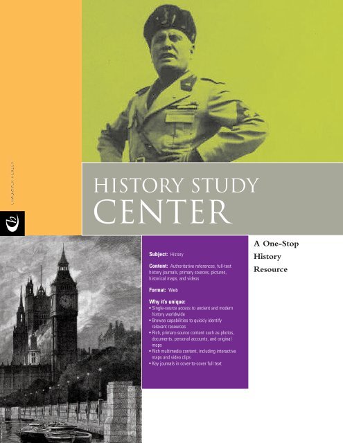 ProQuest - History Study Center Brochure (PDF)