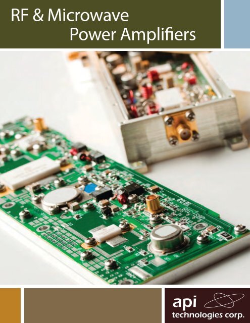 RF & Microwave Power Amplifiers - Spectrum Microwave by API ...