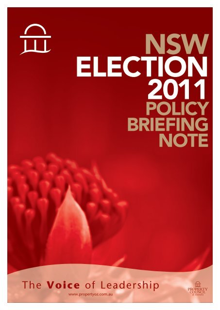 POLICY BRIEFING NOTE - Property Council of Australia