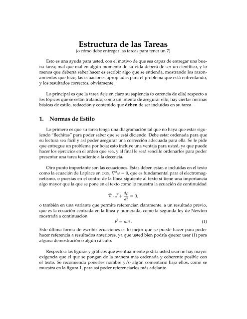 Estructura de las Tareas