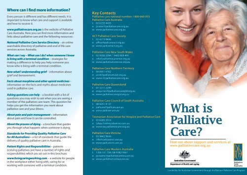 What is Palliative careFA - Palliative Care Australia