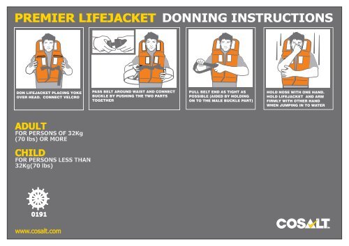 premier lifejacket donning instructions premier lifejacket ... - Cosalt