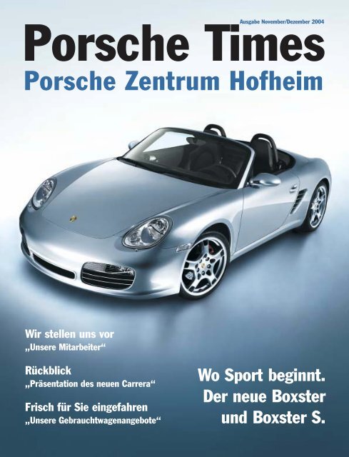 Ausgabe November/Dezember 2005 - Porsche