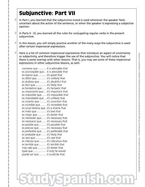 Print Page - Learn Spanish