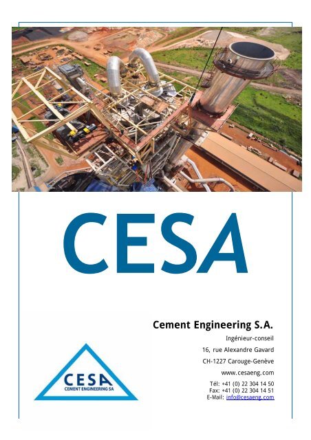 Cement Engineering S.A. - Cement Engineering (CESA)