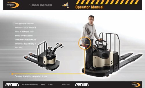 The most important component is you. - Crown Equipment Corporation