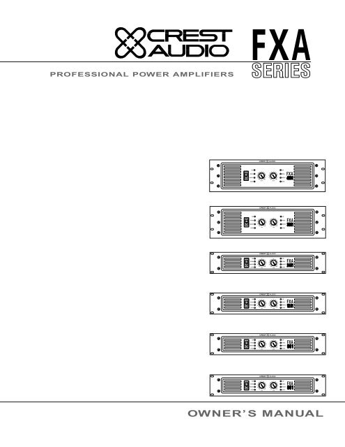 FXA - Crest Audio