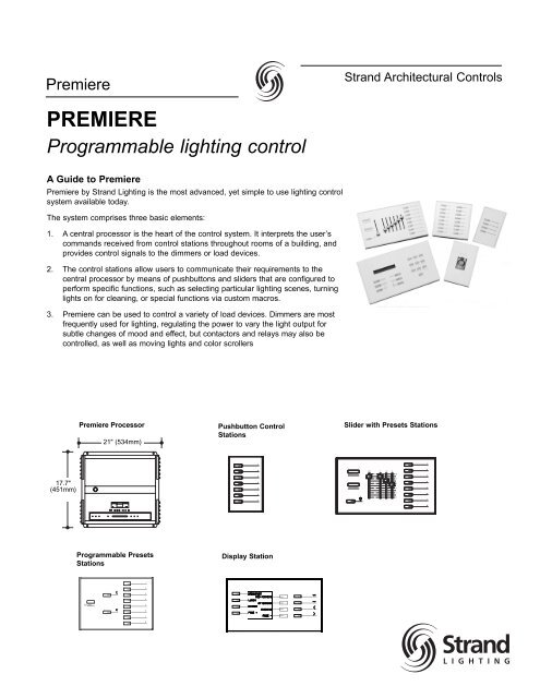 Premiere Control System - Strand Lighting