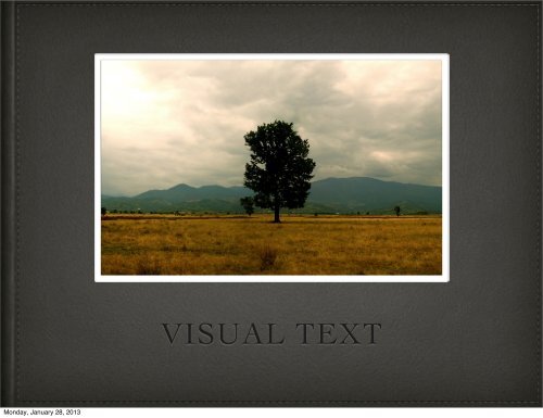 VISUAL TEXT - The English Cafe