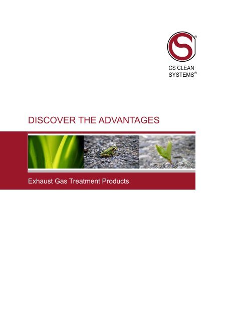 DISCOVER THE ADVANTAGES - CS Clean Systems AG