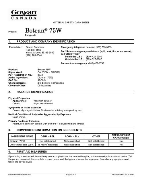 Botran 75W - UAP