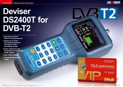 Deviser DS2400T for DVB-T2