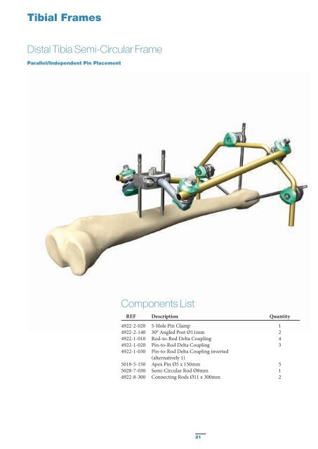 Tibial Frames Tibial Plat