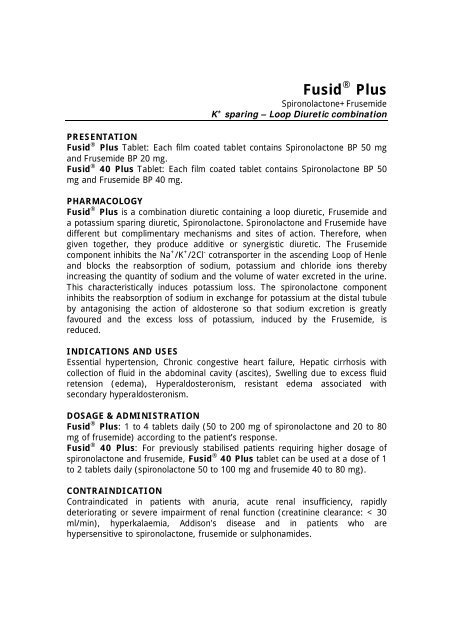 Fusid Plus - Square Pharmaceuticals Ltd.