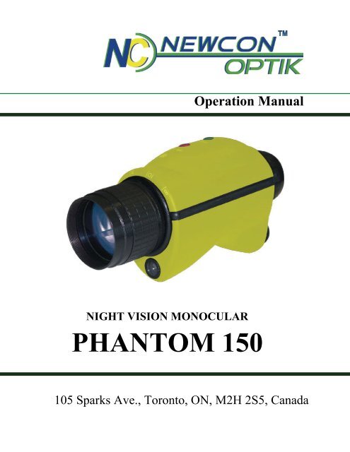 Manual - Newcon Optik