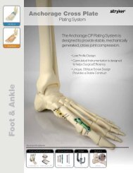 VariAx Foot Plates Sales Sheet - Stryker