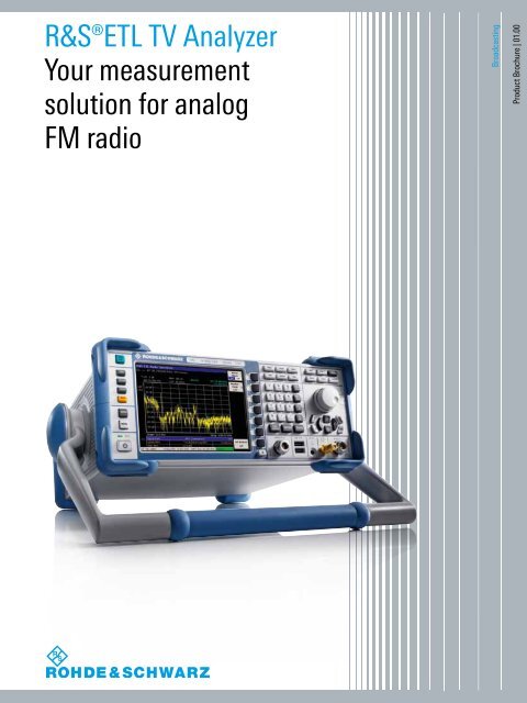 R&S Â® ETL (FM version) - Rohde & Schwarz