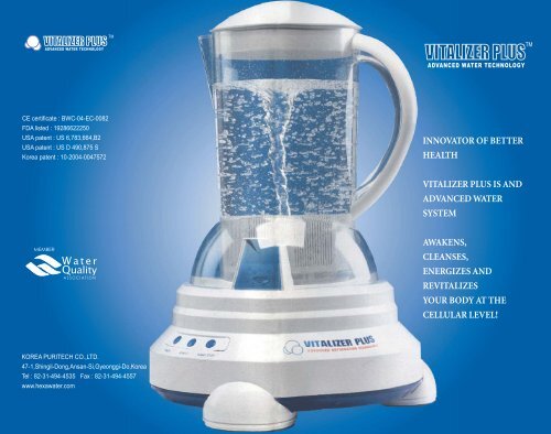 VITALIZER PLUS - Vortex Water Technology