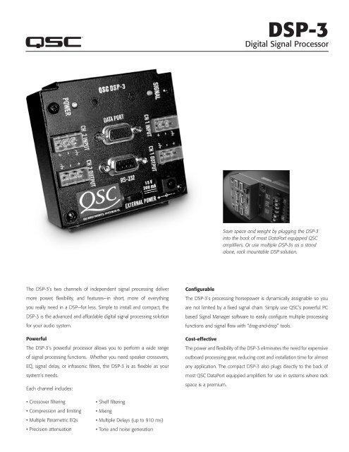 QSC DSP-3 (Digital Signal Processor)