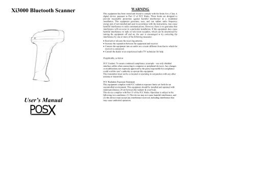 User's Manual - POS systems