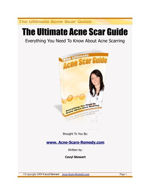 The Ultimate Acne Scar Guide - Acne Scars Remedy