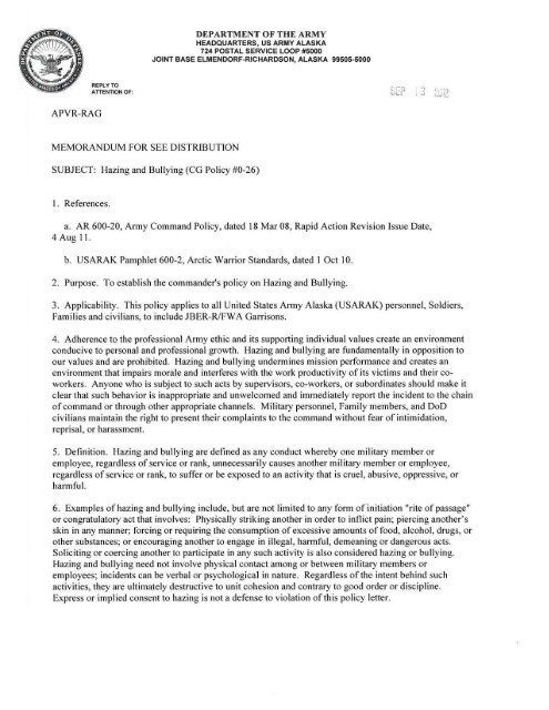 . 3 t.Ct2 - The USARAK Home Page - U.S. Army