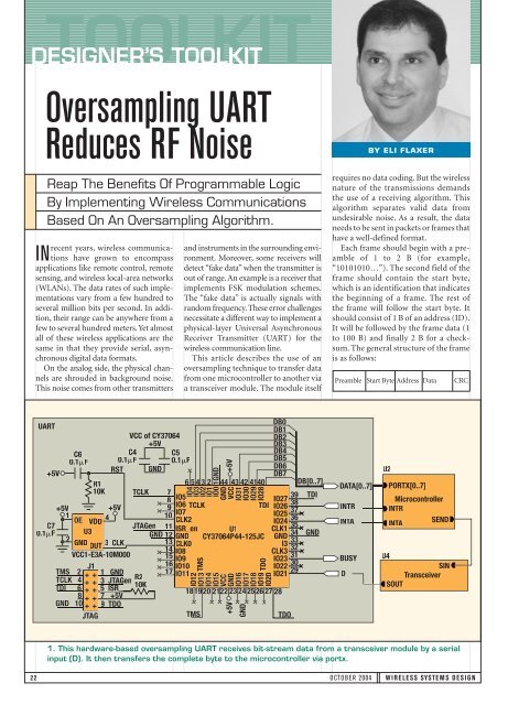 Oversampling UART Reduces RF Noise