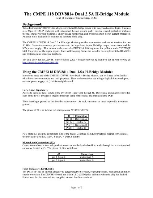The ME118 MC3479 Stepper Motor Driver Module