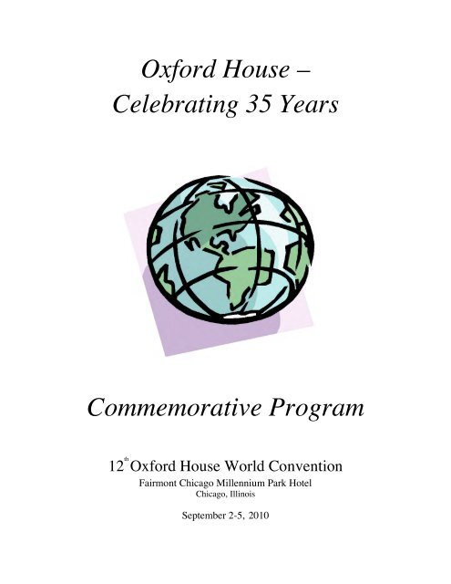 Oxford House â Celebrating 35 Years Commemorative Program