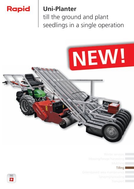 Uni-Planter till the ground and plant seedlings in ... - Rapid Technic AG