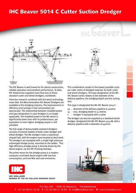 IHC Beaver 5014 C Cutter Suction Dredger - Dredgepoint