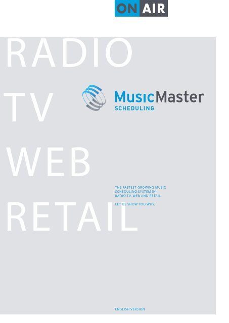 MusicMaster Scheduling English Brochure