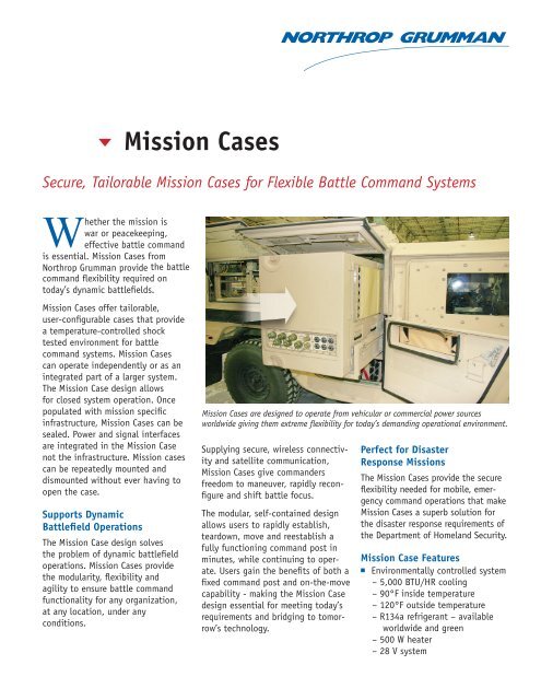 Mission Cases - Northrop Grumman Corporation