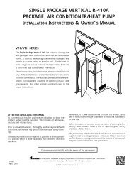 PBWS01A Wall Sleeve Installation Instructions - Amana PTAC