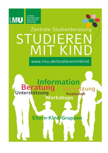 Broschüre der ZSB: "Studieren mit Kind" - LMU München