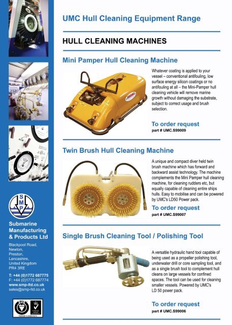 UMC Hull Cleaning Equipment Product Brochure - Submarine ...