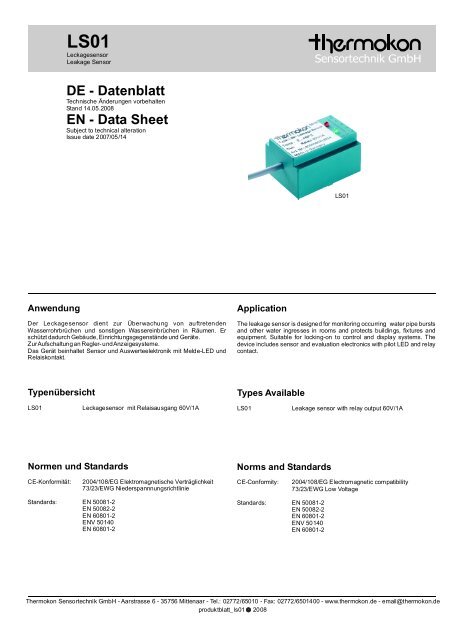 LS01 - Thermokon Sensortechnik GmbH