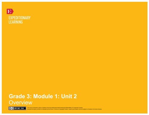 GRADE 3, MODULE 1: UNIT 2 OVERVIEW NYS ... - EngageNY