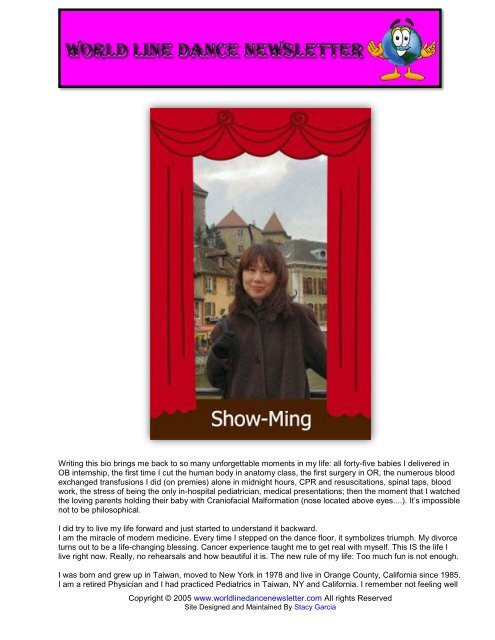 Show-Ming - World Line Dance Newsletter