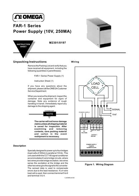 Omega Load Cell Wiring Diagram - Wiring Diagram