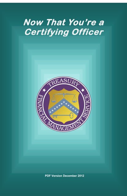 Now That You're a Certifying Officer - Financial Management ...