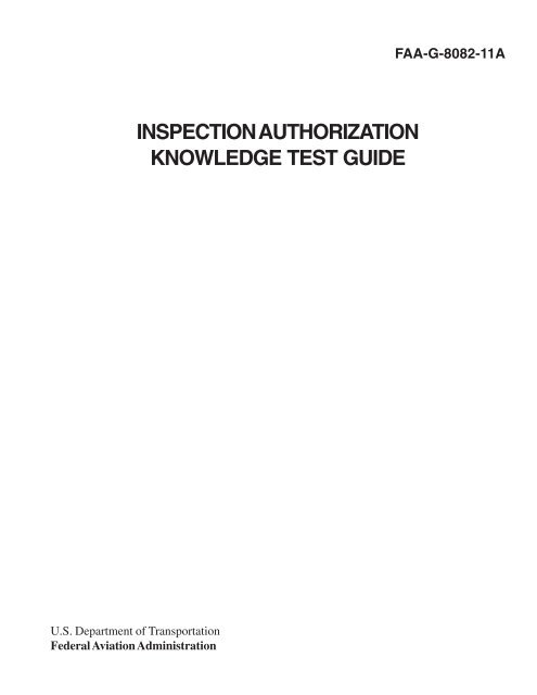 Inspection Authorization - Aircraft Owners and Pilots Association