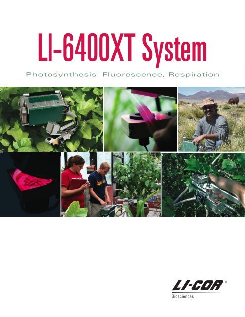 LI-6400XT Portable Photosynthesis System Brochure - LI-COR ...