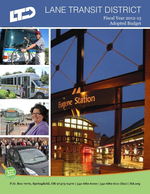 2012-2013 Adopted Budget - Lane Transit District