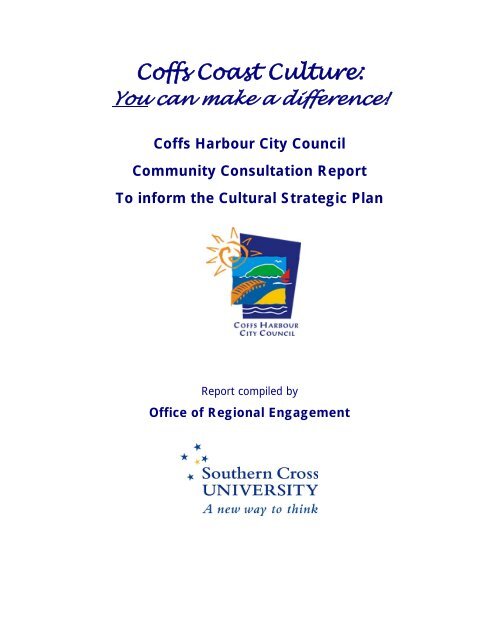 YOU can make a difference! – Community Consultation Report