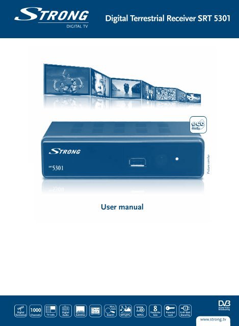 Digital Terrestrial Receiver sRT 5301 - STRONG Digital TV