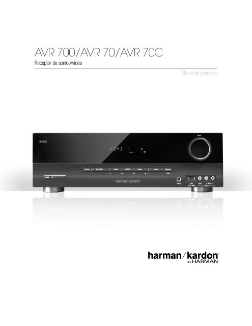 AVR 700/AVR 70/AVR 70C - Harman Kardon